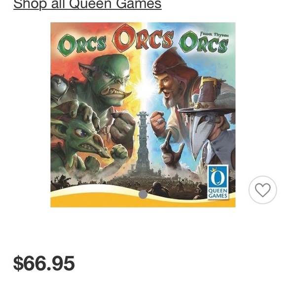 Toys | Other | Nib Orcs Orcs Orcs Board Game | Poshmark